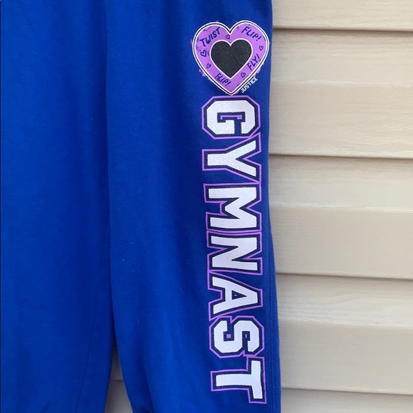 Justice | Bottoms | Justice Girls Blue Gymnast Sweatpants | Poshmark